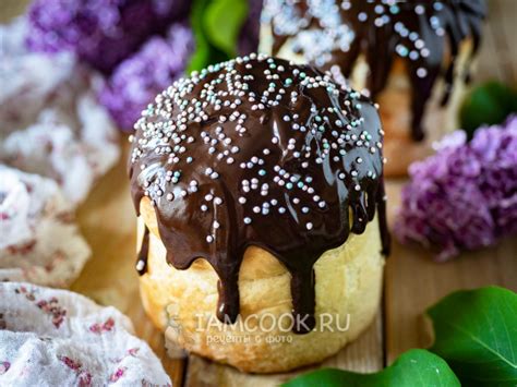 Шоколадная глазурь для кулича — рецепт с фото пошагово