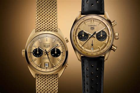 【f】 Introducing The 18k Gold Tag Heuer Carrera Chronograph