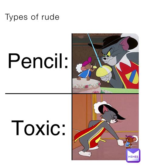 Types Of Rude Toxic Pencil Gnayrobloxtoo Memes