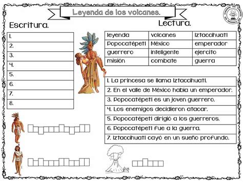 Maravilloso Material Educativo Para Trabajar La Leyenda De Los Volcanes