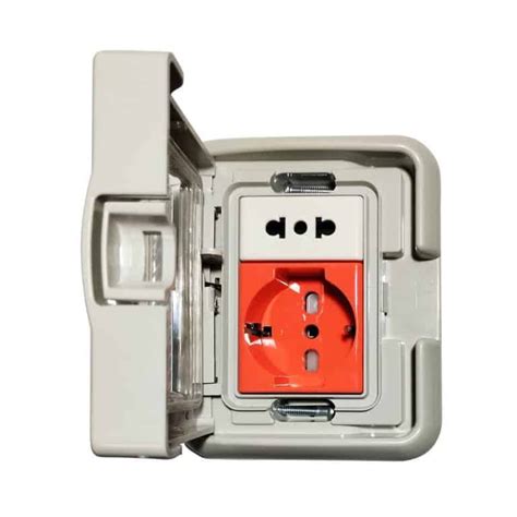 Tomacorriente Idrobox Doble Schuko Toma Universal Bm3kit Org Opalux