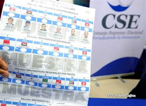 CSE Presenta Y Entrega Muestra De Boletas Para Las Elecciones Generales