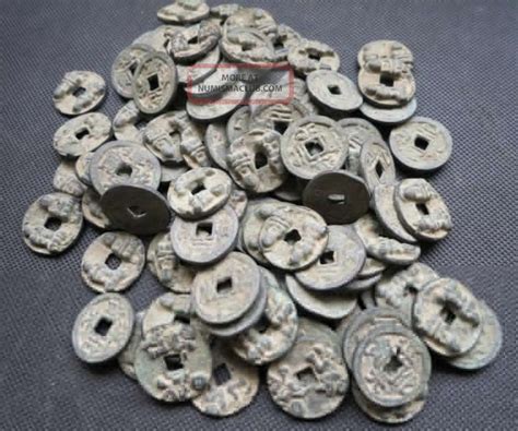 Collect 100pc Chinese Bronze Coin China Old Dynasty Antique Currency Cash