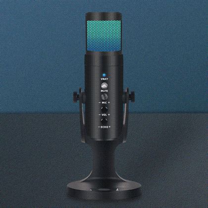 RGB USB Condenser Microphone Mini Mic