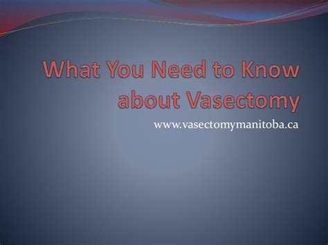 What A Vasectomy Is Really Like