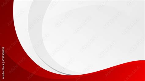 Red Curve On A White Background Vector Stock Vector Adobe Stock