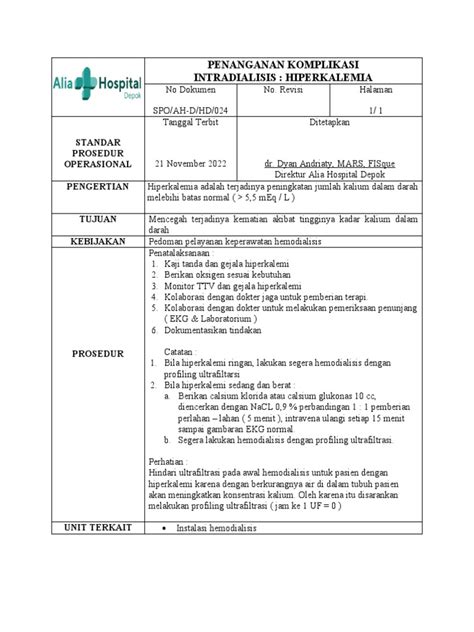 Penanganan Komplikasi Hiperkalemia Pdf