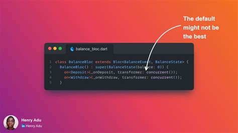Flutter Bloc Henry A