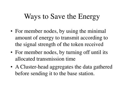 Ppt Energy Driven Adaptive Clustering Hierarchy Edach For Wireless Sensor Networks