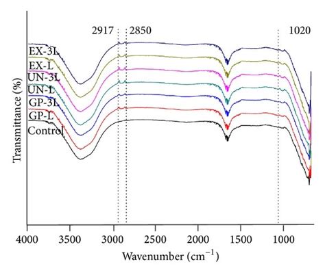 Ft Ir Spectra Of The Latex Rubber Band Extracts The Dmem Control And