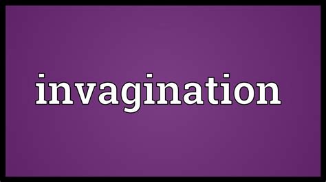 Invagination Meaning Youtube