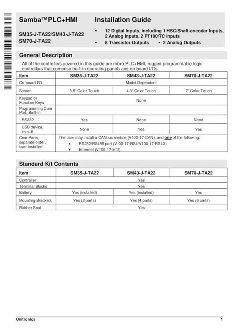 Pdf Samba™plchmi Installation Guidesamba™ Plc Hmi Installation