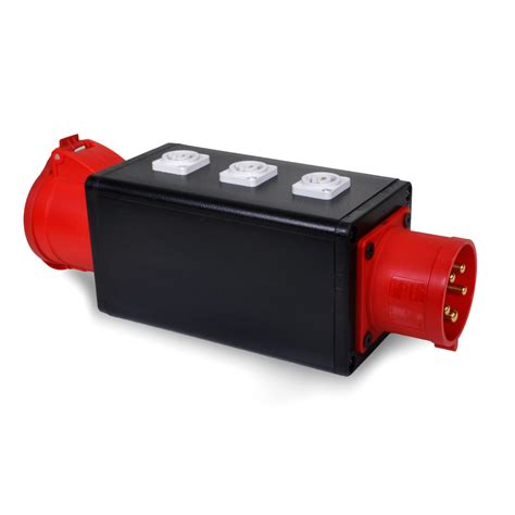 32amp Cee Input 3 X 20amp Powercon And 32amp Cee Outputs Stage Box Sb325p 03p20 By Power