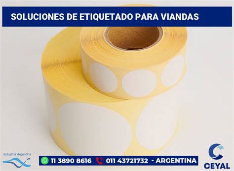 Soluciones De Etiquetado Para Viandas Etiquetas Frontal