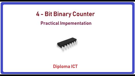 4 Bit Binary Counter Practical Demonstration Youtube