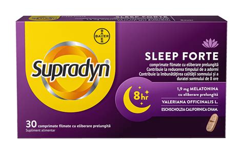 Supradyn Sleep Forte 30 Comprimate Filmate Bayer Dr Max Farmacie