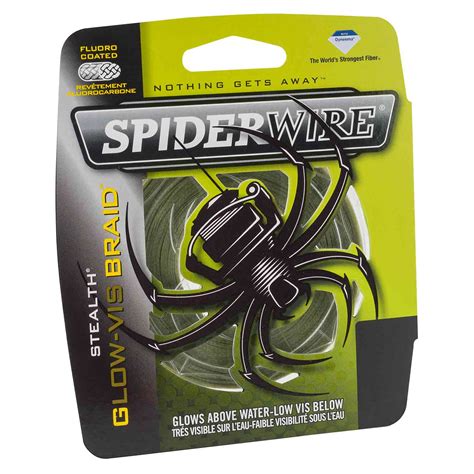 Spiderwire Stealth® Glow Vis Braid™ Fishing Line 65 Lb 125 Yards