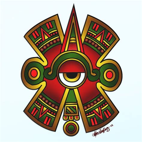 Nahui Ollin Aztec Symbol