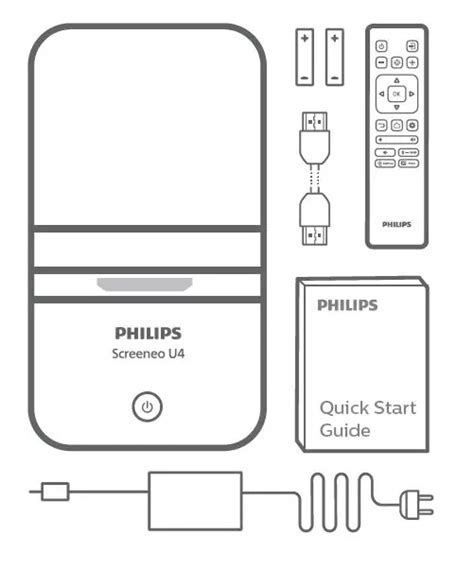Philips Screeneo U4 Ultra Short Throw Projector User Guide