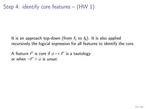 An Introduction To Automated Analysis Of Feature Models Through Propositional Logic Ppt
