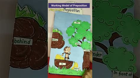Working Model Of Preposition For School Project Youtube