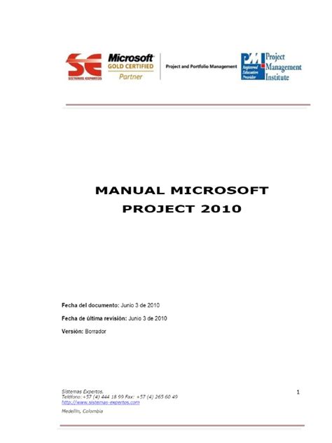 manual microsoft project pdf descargar libre pdf