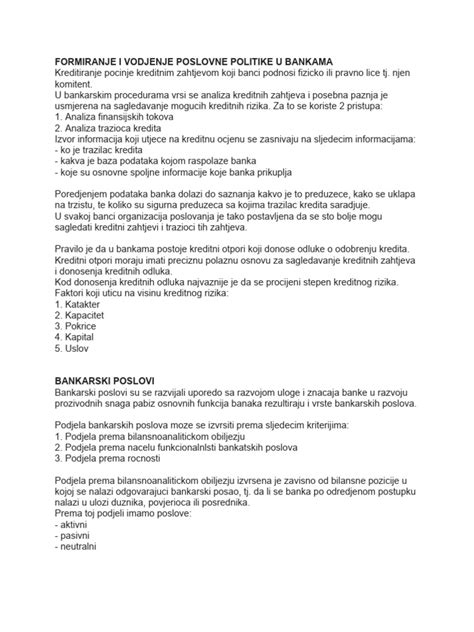 Bankarstvo Pdf