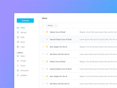 Email Ui Designs Themes Templates And Downloadable Graphic Elements