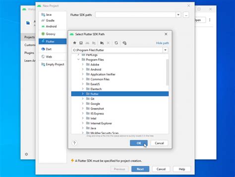 Installing Flutter In Android Studio With Simple Flutter Application Example