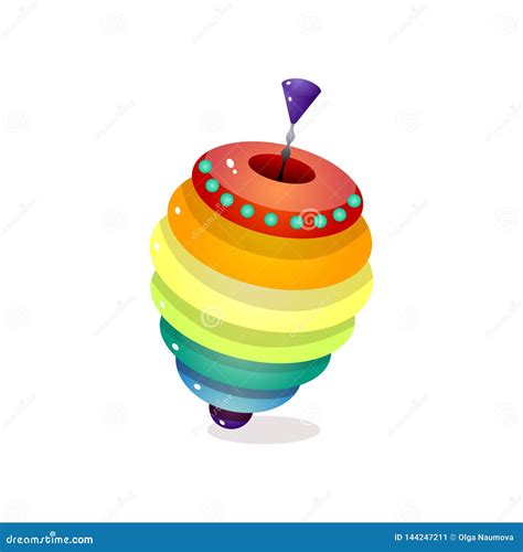 Colorful Whirligig Toy Traditional Carousel Humming Top Baby Shower