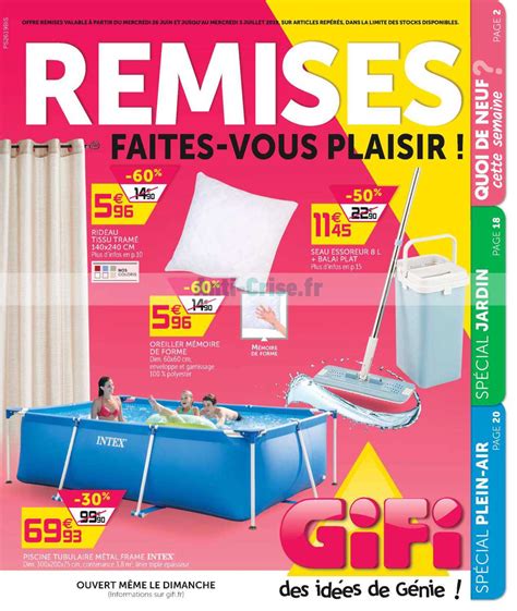 Anti Crise Fr Catalogue Gifi Du Juin Au Juillet GIFI
