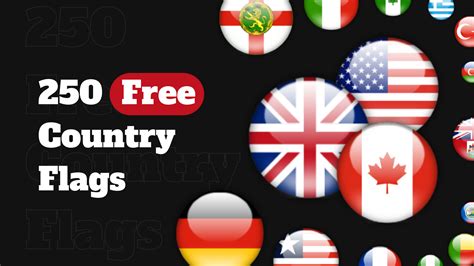 250 Free Country Flags Figma