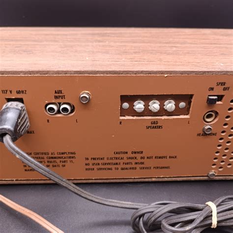 Rare Vintage Magnavox Solid State Stereo Receiver With Speakers Model