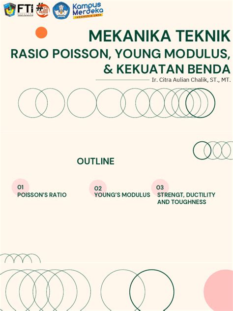 8 Rasio Poisson Young Modulus Kekuatan Benda 1 Pdf