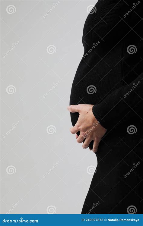 Mock Up Of Young Woman On Second Trimester Of Pregnancy Expecting A