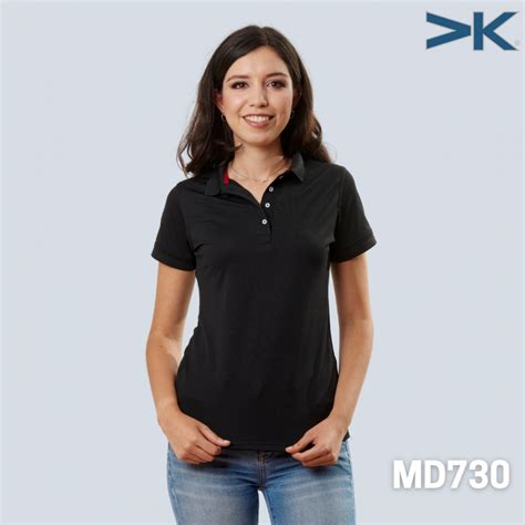 Md730 Playera Tipo Polo Essential Para Dama