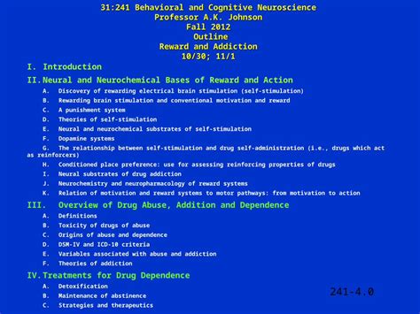 Ppt Iintroduction Iineural And Neurochemical Bases Of Reward And