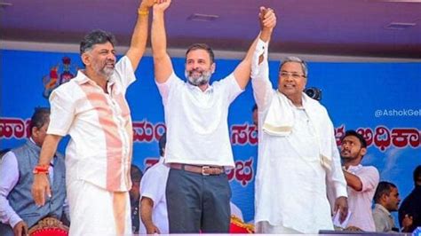 Siddaramaiah Takes Oath As Karnataka Chief Minister Dk Shivakumar As