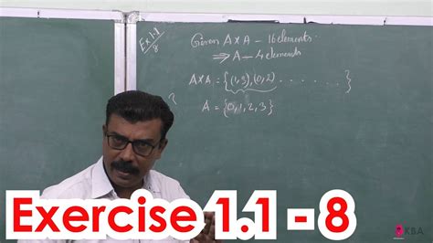 38 Maths Sets Relations And Functions Exercise 1 1 8 Youtube