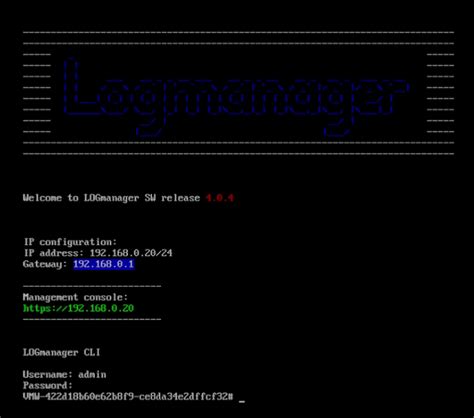 Quick Start Guide Logmanager