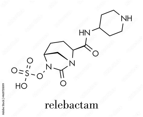 Relebactam Drug Molecule Beta Lactamase Inhibitor That Is Adminstered With Beta Lactam