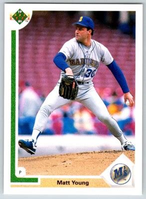1991 Upper Deck Matt Young Seattle Mariners 591 Ebay