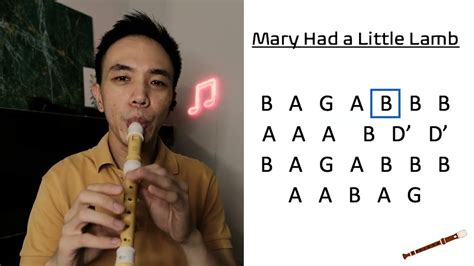 Mary Had A Little Lamb Recorder Notes With Letters