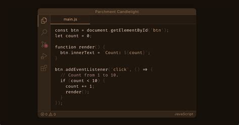 Parchment Monochrome Themes By Jonas Hvid Vs Code Themes