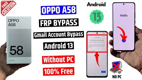 OPPO A58 Frp Bypass Android 13 OPPO Cph2577 Frp Bypass No Need Pc
