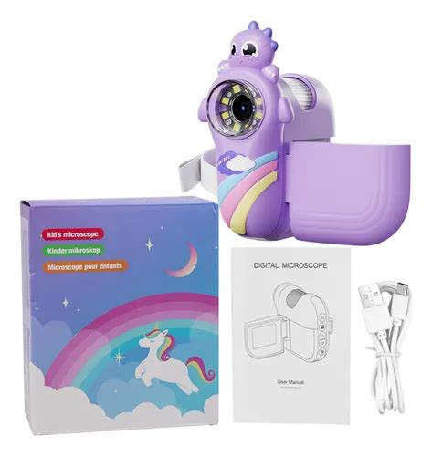 Microscópio Digital Para Crianças Tela Lcd Portátil De 1000 Frete Grátis