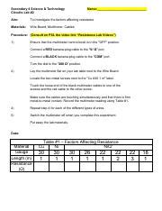Circuits Lab 2 Pdf Secondary 4 Science Technology Circuits Lab 2