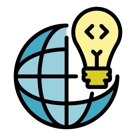 Operating System Global Idea Icon Color Outline Vector 15888831 Vector Art At Vecteezy