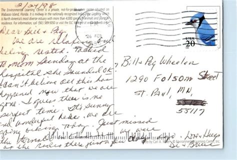 Tampa Florida Fl Postcard 1998 Wabasso Island Bridge Indian River