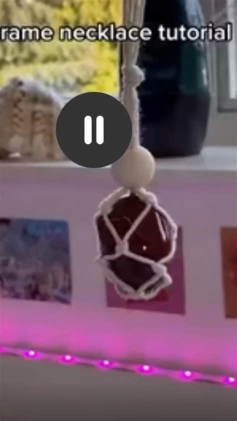 Makramé Crystal Necklace Tutorial